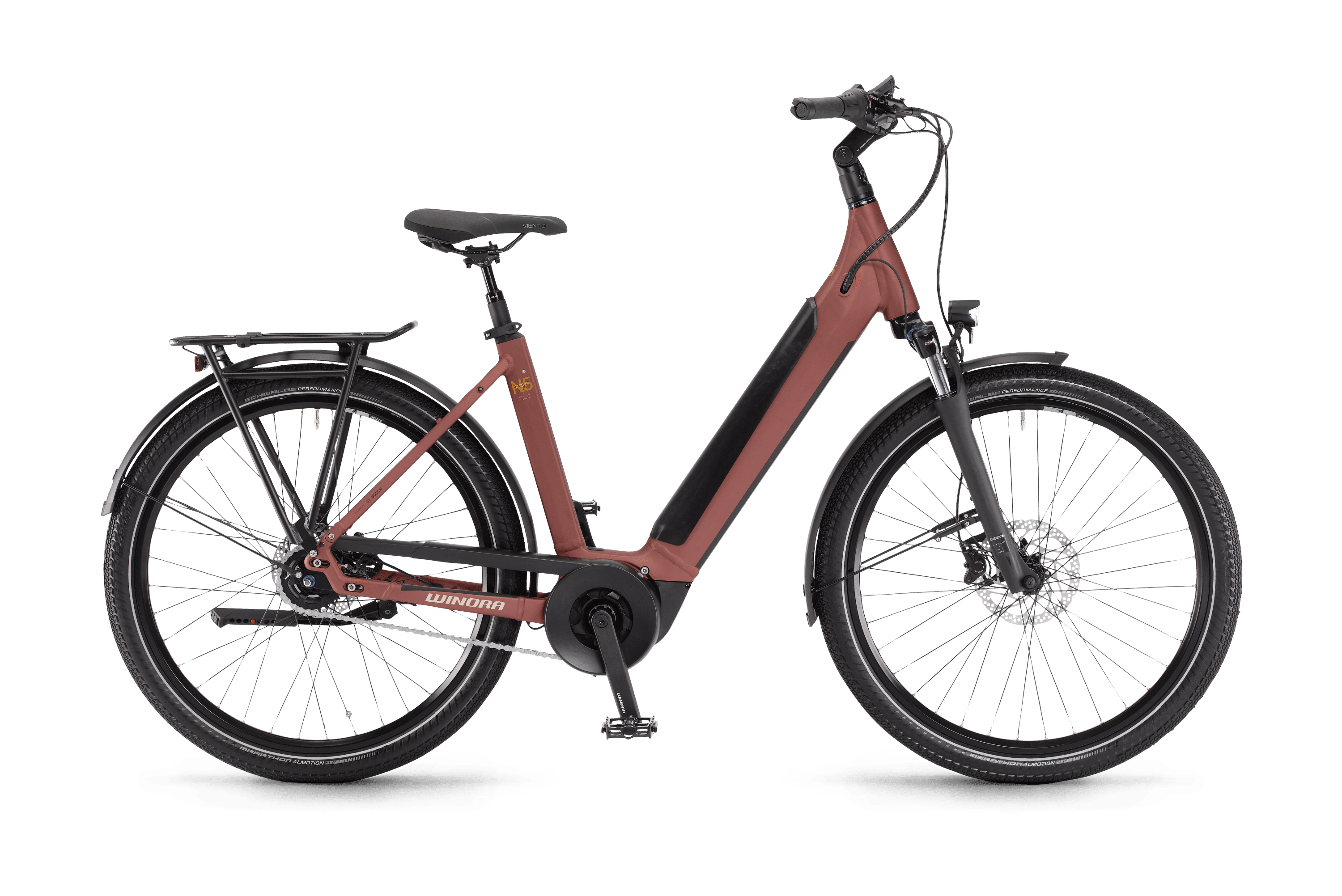 The Winora SINUS N5f with freewheel is the ideal City eBike