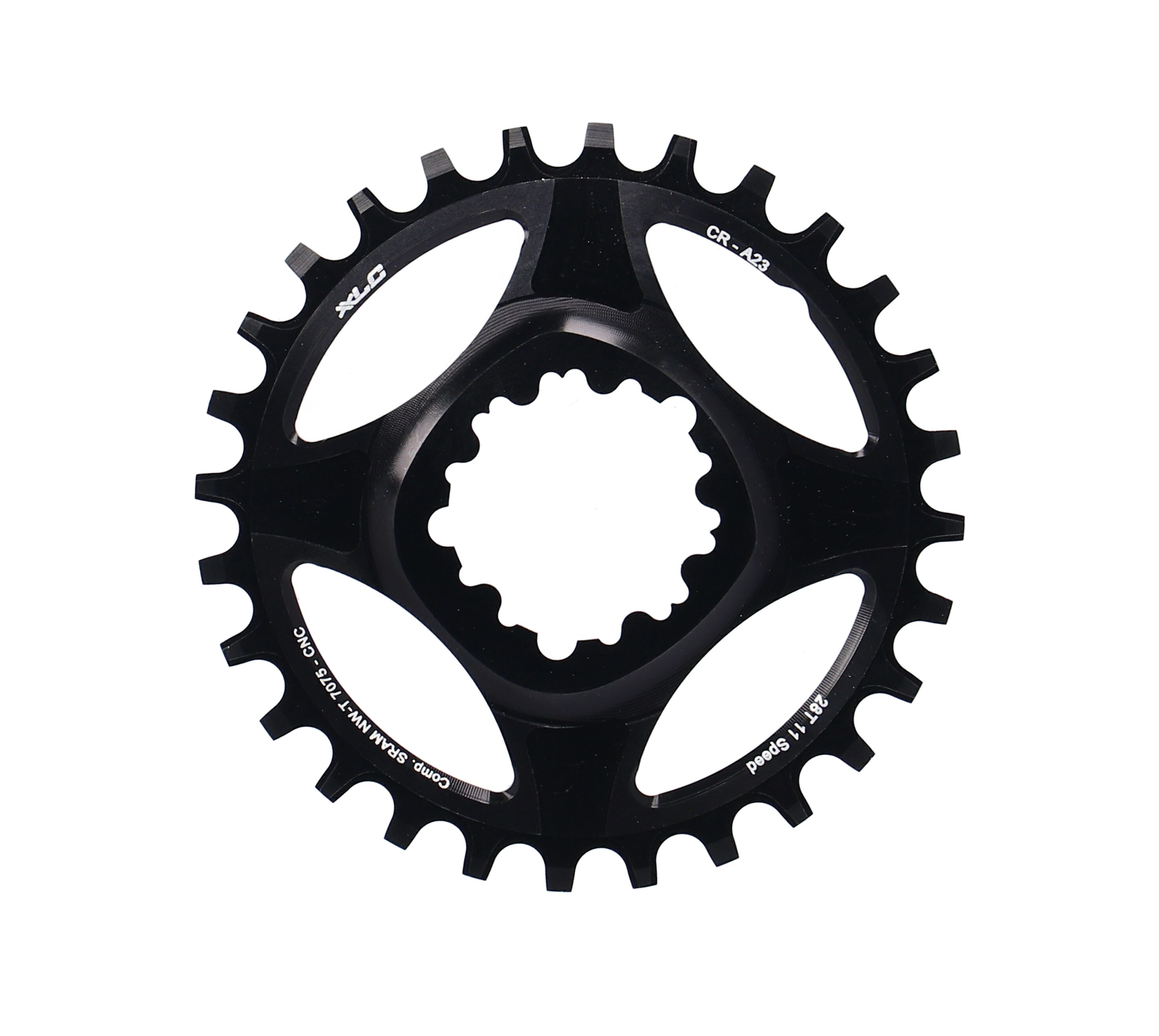 plateau XLC noir, 28 dents, GXP direct mount | Xlc